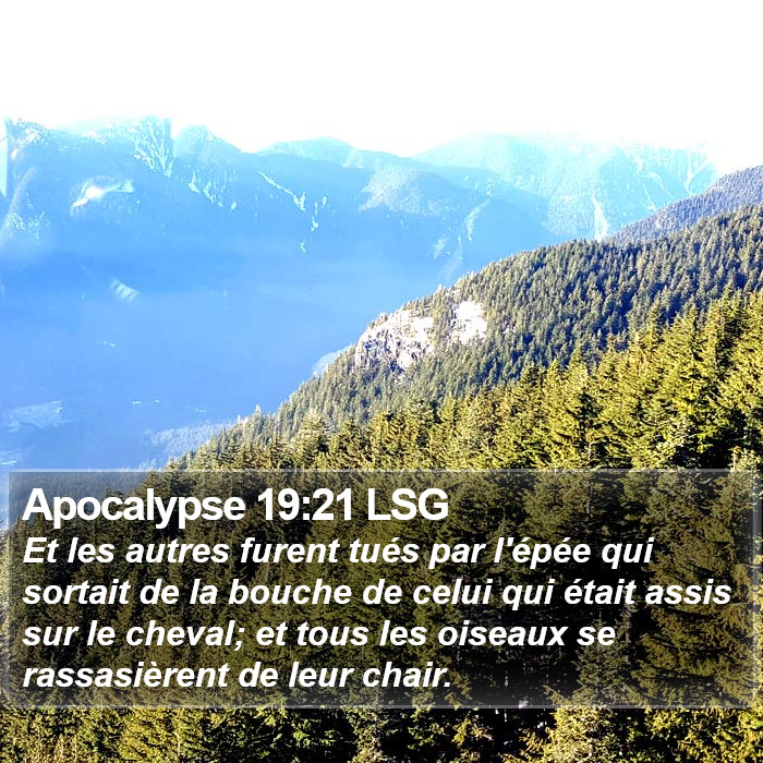 Apocalypse 19 Bible Images - Apocalypse Chapter 19 LSG Bible Verse Pictures