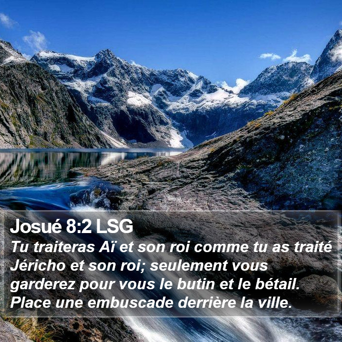 Josué 8:2 LSG - Tu traiteras Aï et son roi comme tu as traité