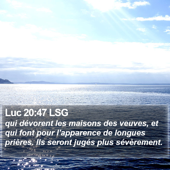 Luc 20 Bible Images - Luc Chapter 20 LSG Bible Verse Pictures