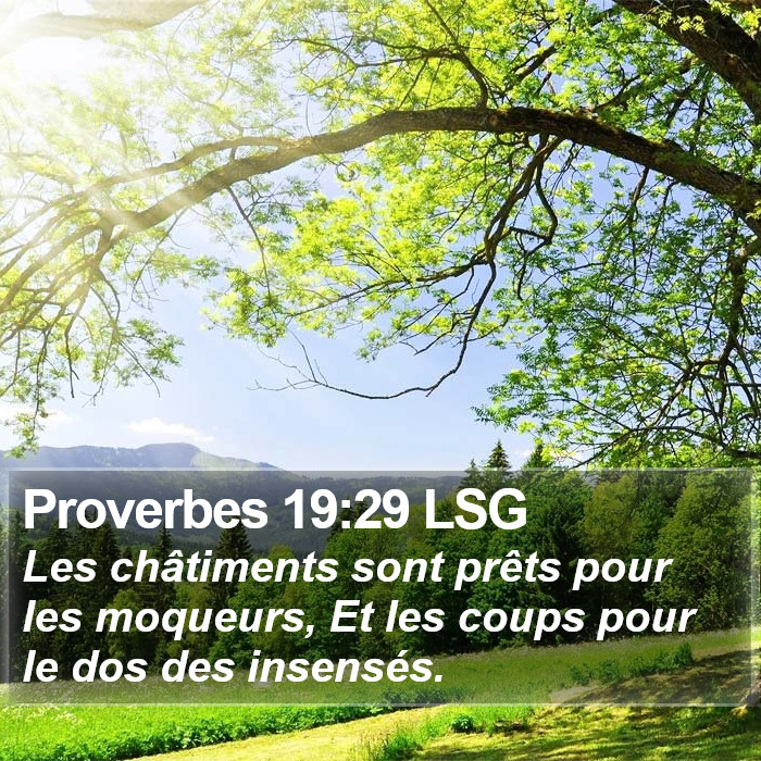Proverbes 19 Bible Images - Proverbes Chapter 19 LSG Bible Verse Pictures