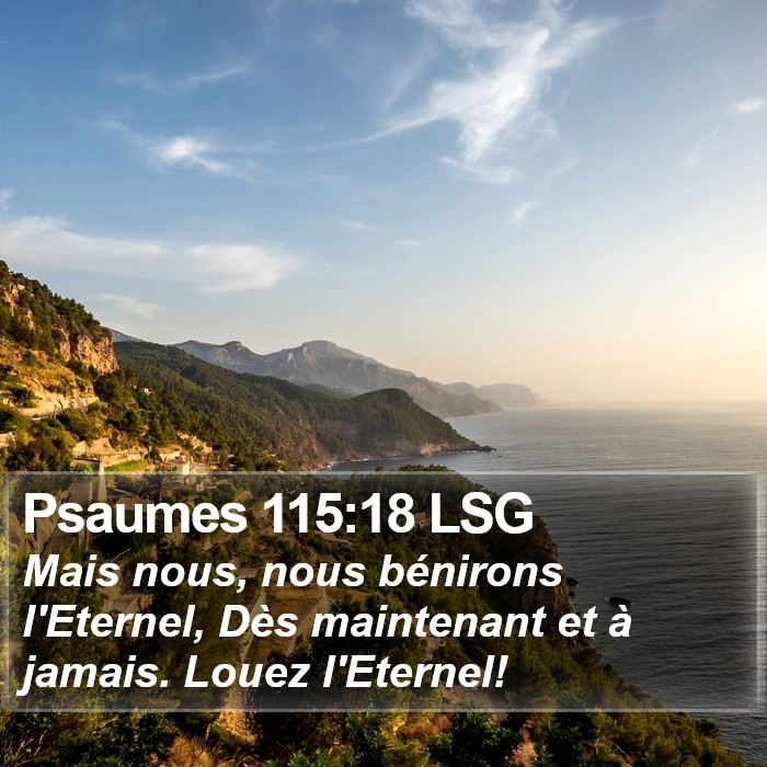 Psaumes 115 Bible Images - Psaumes Chapter 115 LSG Bible Verse Pictures