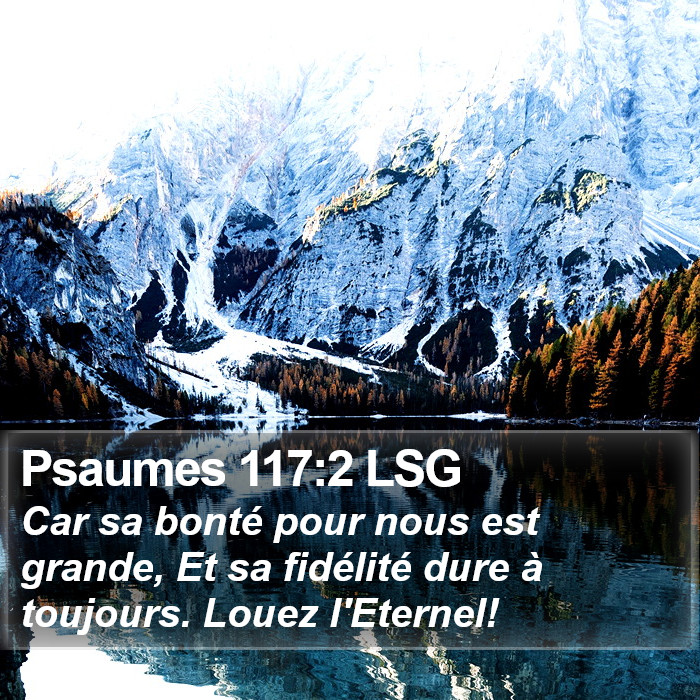 Psaumes 117 Bible Images - Psaumes Chapter 117 LSG Bible Verse Pictures