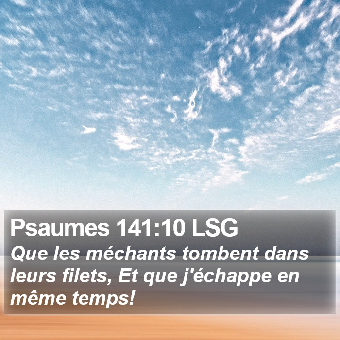 Psaumes 141 Bible Images - Psaumes Chapter 141 LSG Bible Verse Pictures