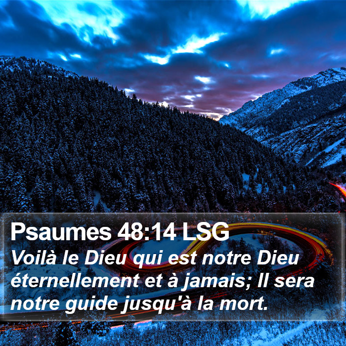 Psaumes 48 Bible Images - Psaumes Chapter 48 LSG Bible Verse Pictures