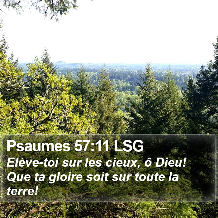 Psaumes 57 Bible Images - Psaumes Chapter 57 LSG Bible Verse Pictures