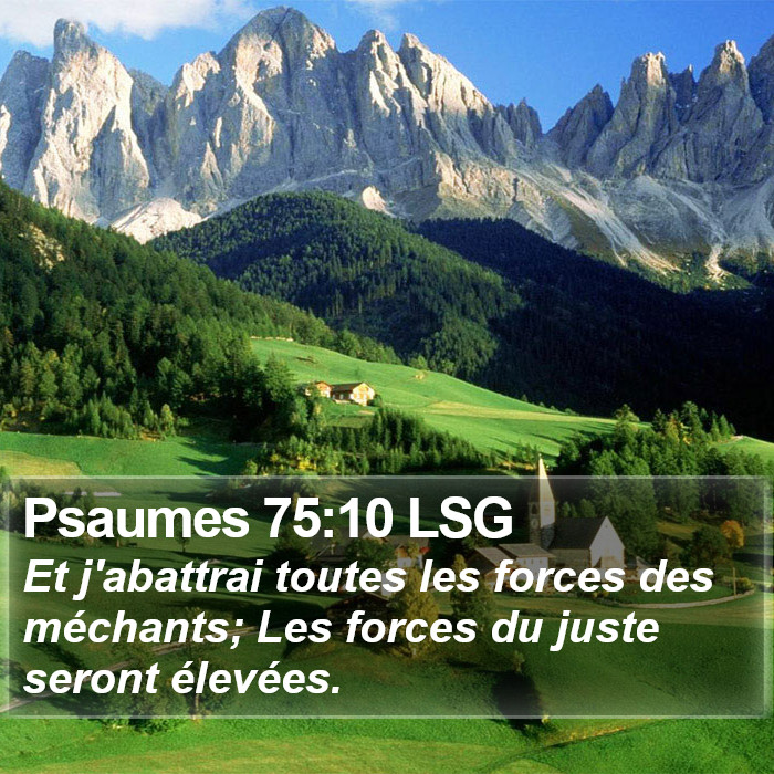 Psaumes 75 Bible Images - Psaumes Chapter 75 LSG Bible Verse Pictures